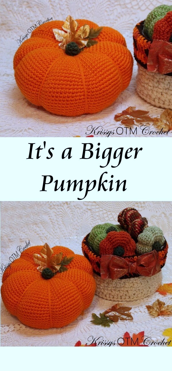A Lovely Big Pumpkin! | Free Crochet Pattern - Krissys Over The ...