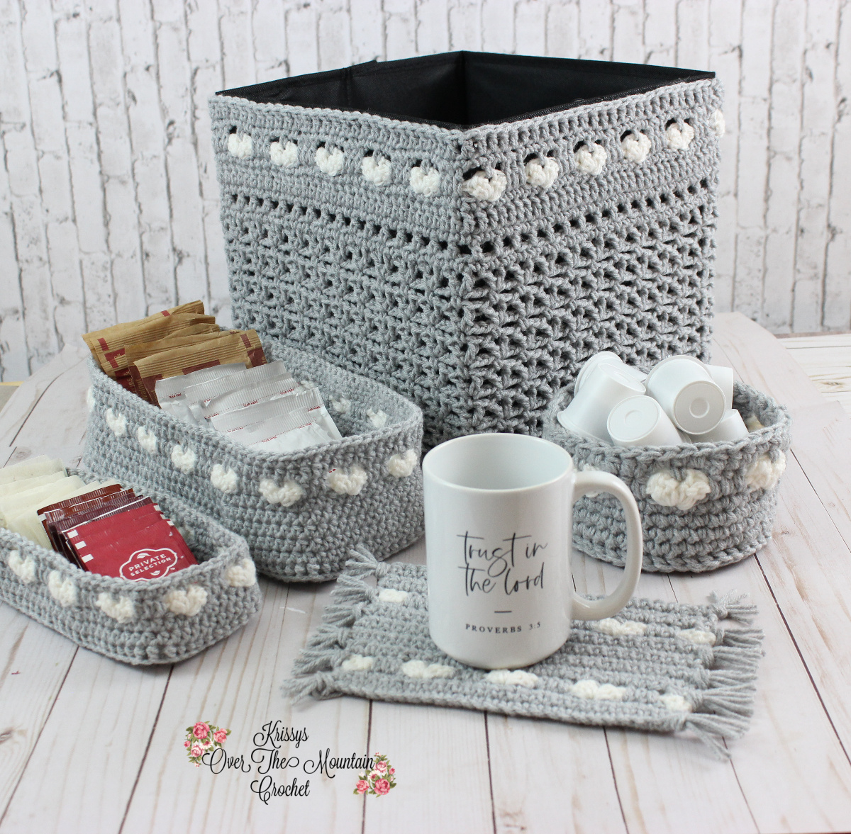Square Crochet Storage Basket | Free Pattern - Krissys Over The ...
