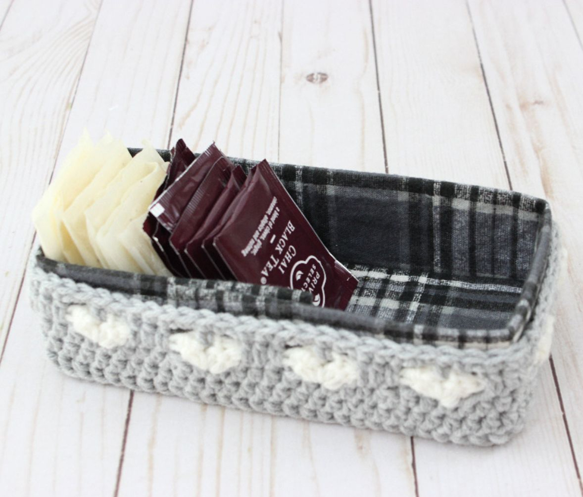 Coffee Bar Tea Basket | Free Crochet Pattern - Krissys Over The ...