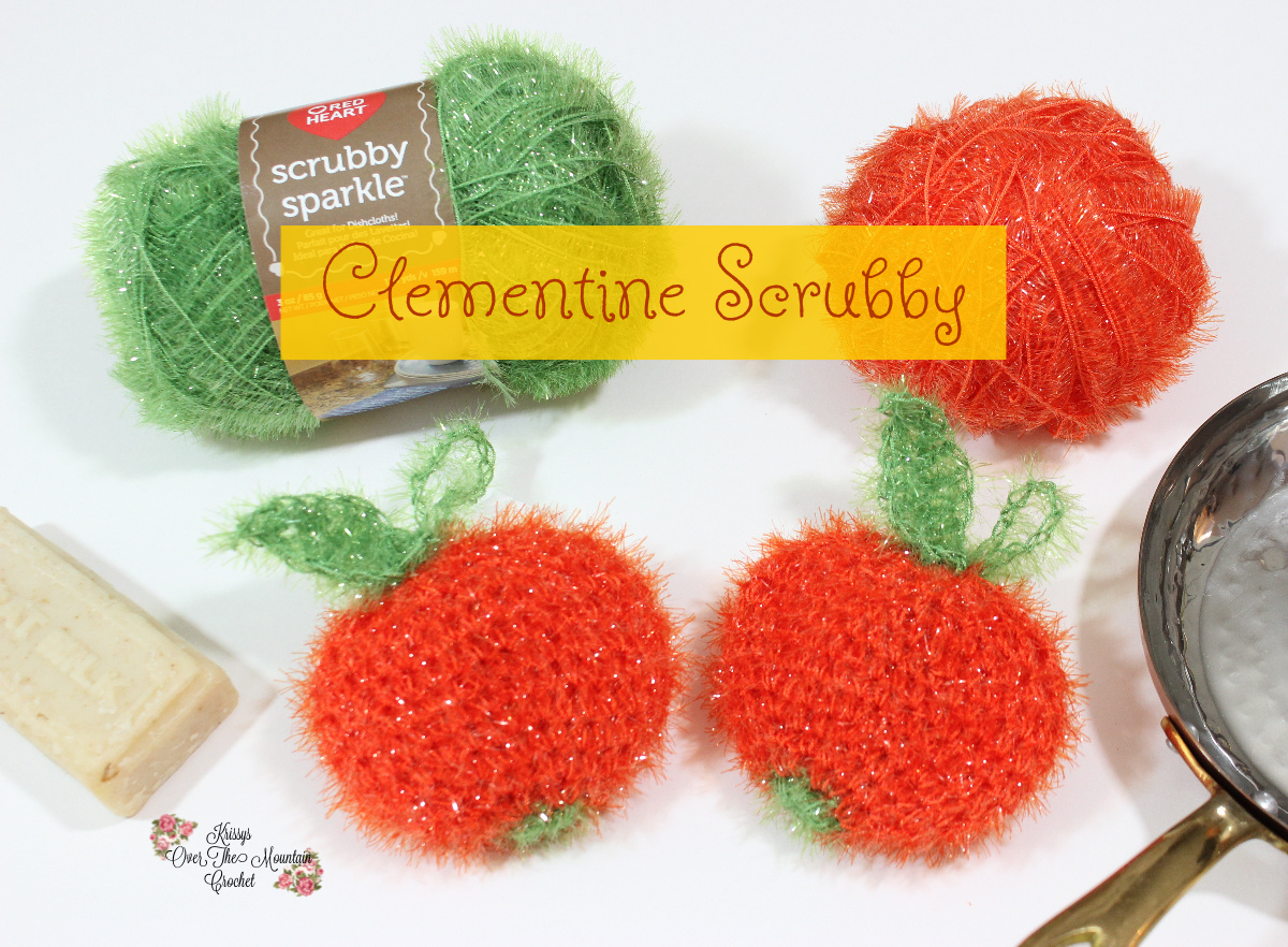 How To Crochet A Clementine Scrubby: Free Pattern - Krissys Over The ...