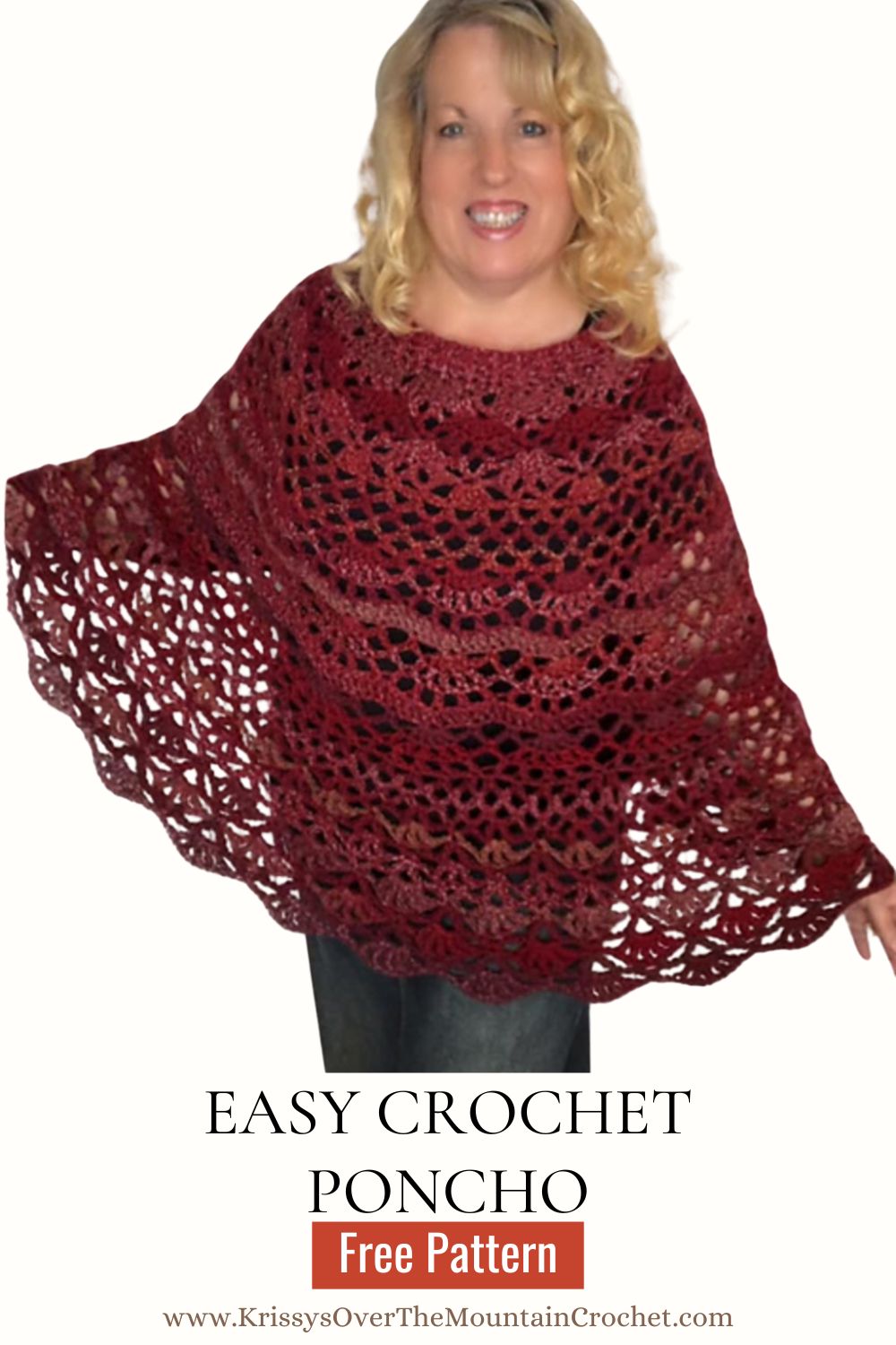 Round Puzzle Poncho | Free Crochet Pattern - Krissys Over The Mountain ...