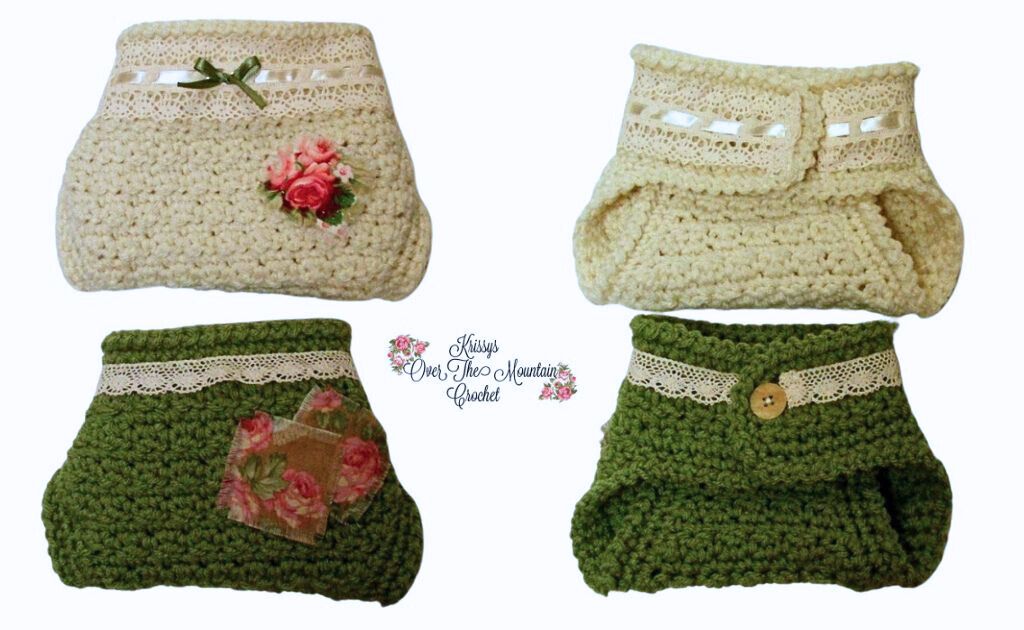 Crochet Diaper Cover Soaker: Free Pattern - Krissys Over The Mountain ...