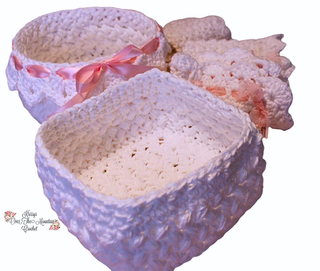How to Crochet a Square Basket Using Mini Bean Stitch – Free Pattern ...