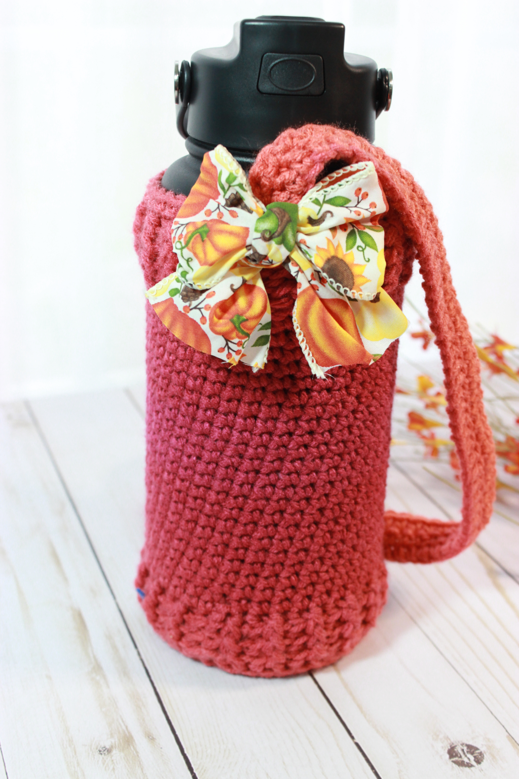 Snug Fit Water Bottle Carrier Free Crochet Pattern - Krissys Over The ...